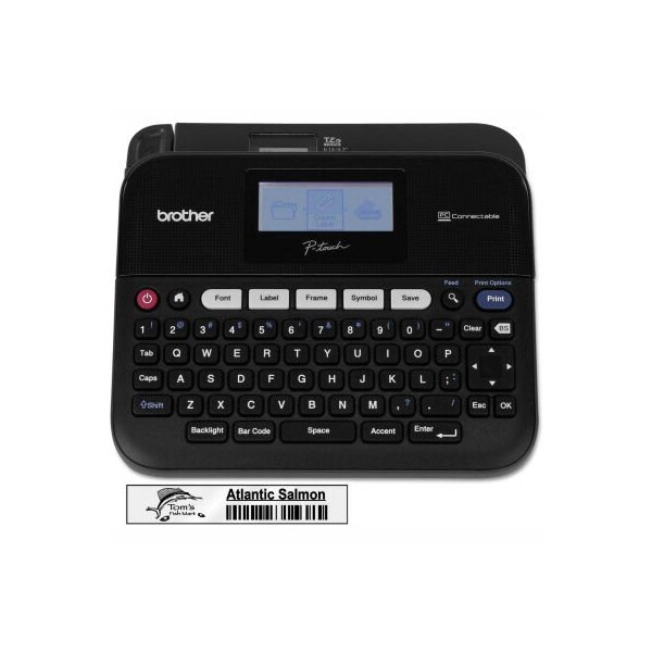 Brother Brother P-Touch Versatile, PC-Connectable Label Maker, Black PTD450 | Zoro